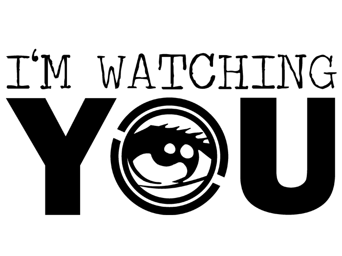 Wandtattoo Watching You | WANDTATTOO.DE