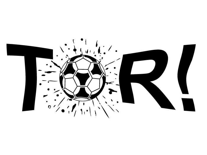 Wandtattoo Tor Fußball Schuss Kicker | WANDTATTOO.DE