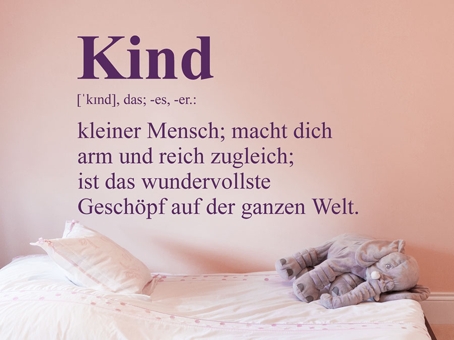 Wandtattoo Kind Definition WANDTATTOO DE