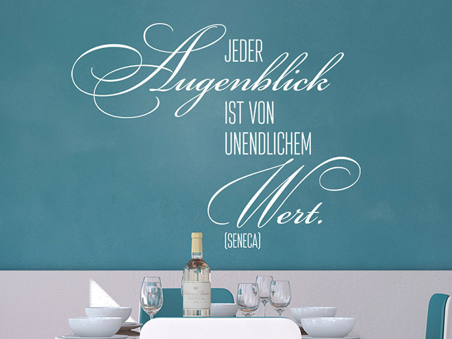 Wandtattoo Die besten Augenblicke sind die... | Wandtattoo.de