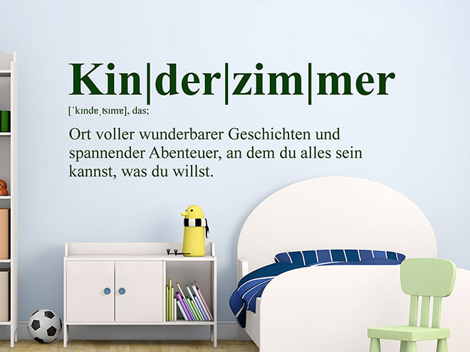 Wandtattoo Kind Definition | Wandtattoo.de