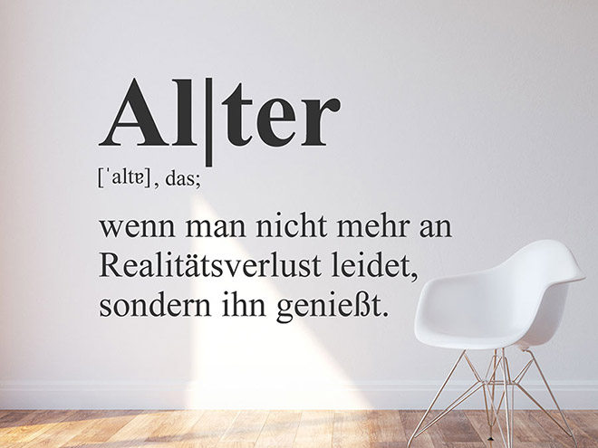 Wandtattoo Alter Definition 2 | WANDTATTOO.DE