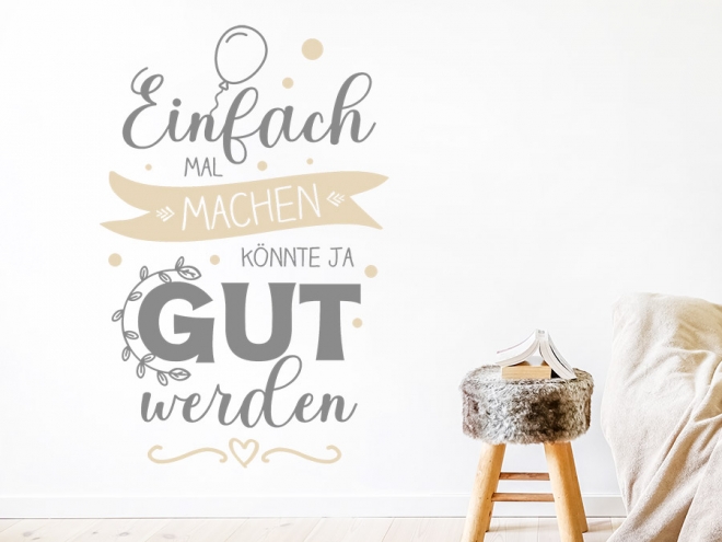 Wandtattoo Sleep less read more | Wandtattoo.de